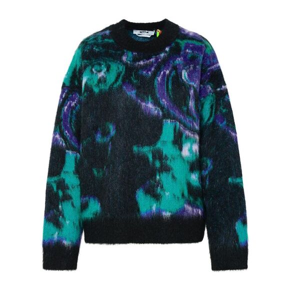 MSGM | Sweaters | Msgm Black Brushed Mohair Blend Sweater | Poshmark